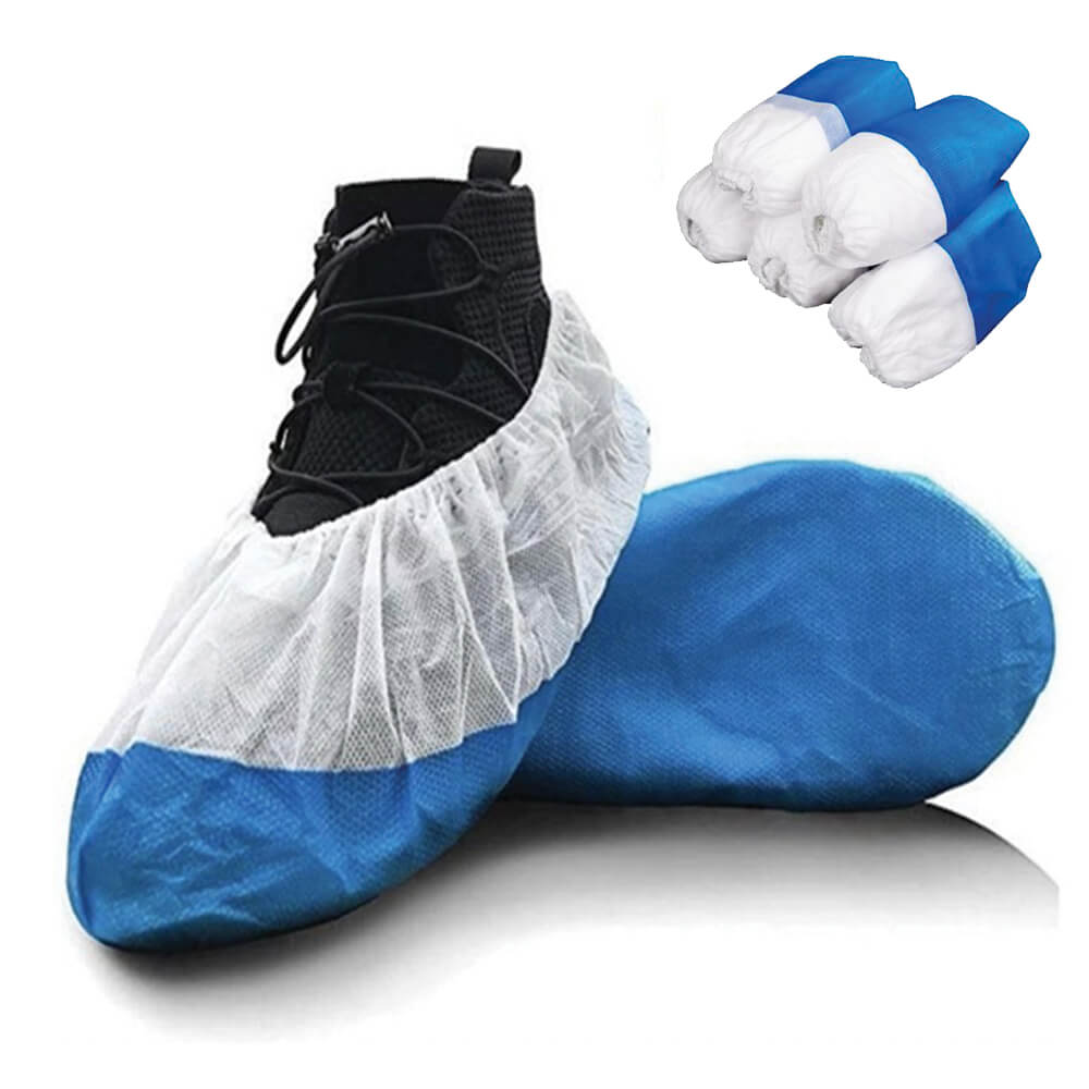 Botosi CPE+PP unica folosinta, alb si albastru, Set 50 buc - Logicmed